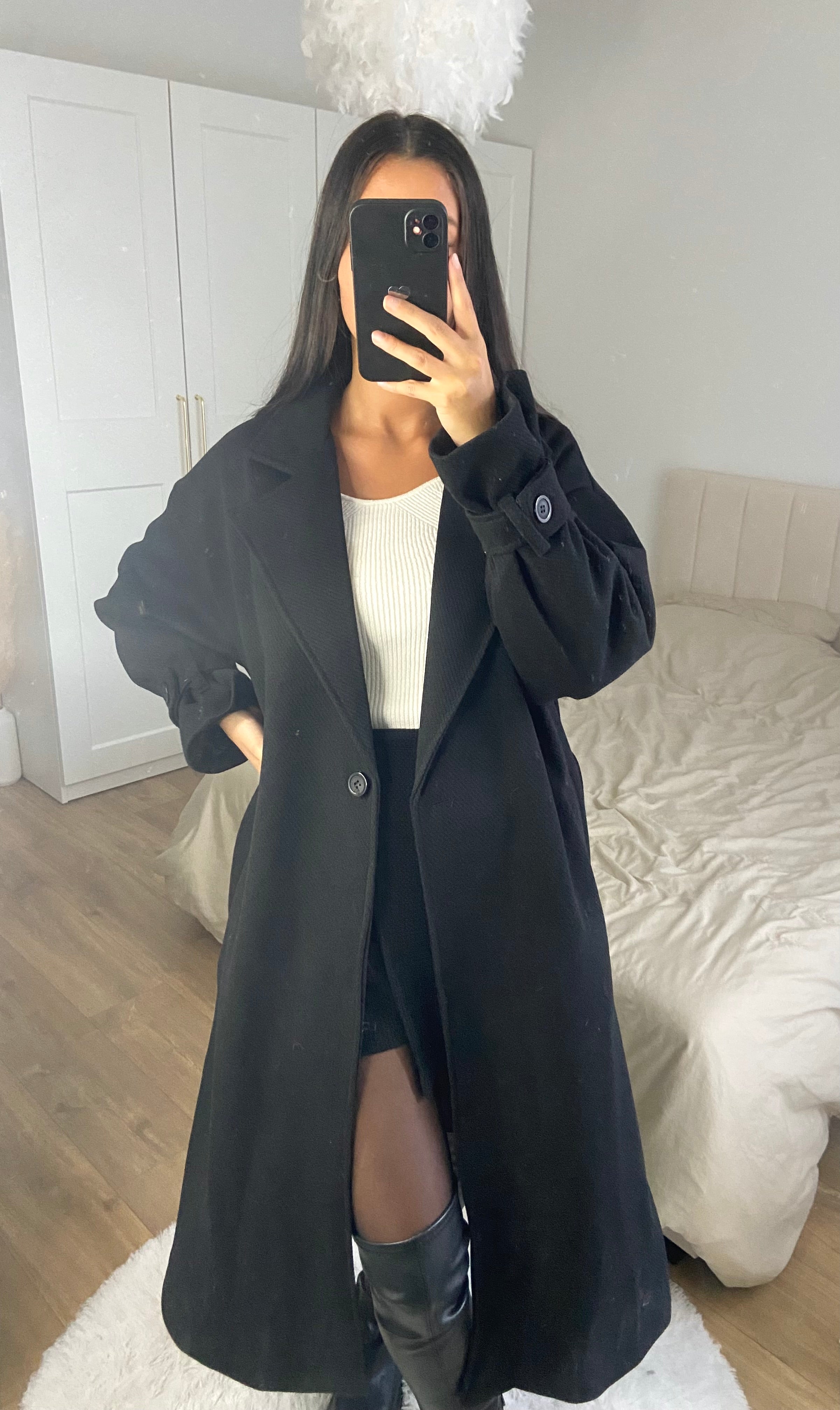 Manteau Noir – Elmira Shop